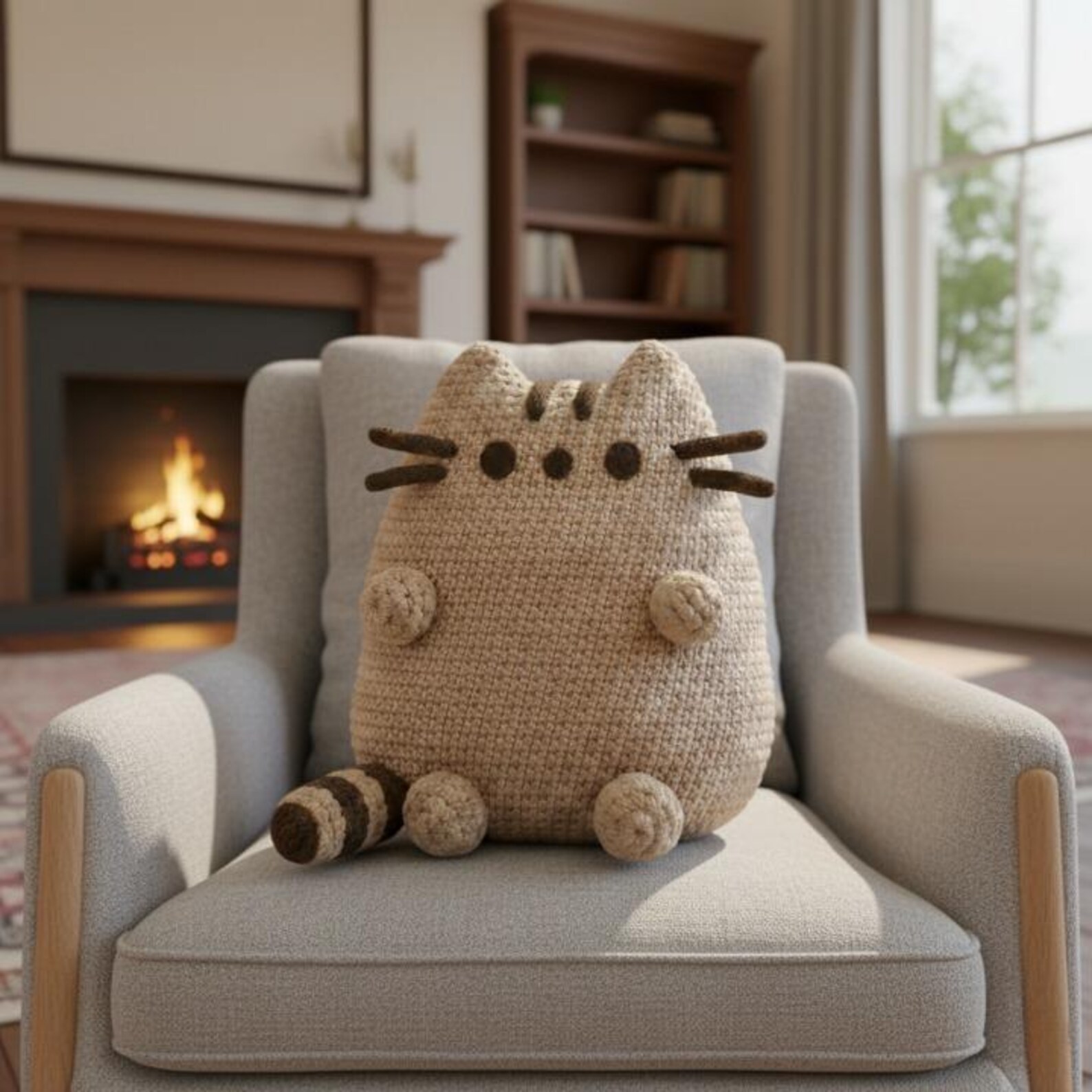 Crochet Cat Pillow Pattern | Beginner-friendly Amigurumi (PDF Pattern ...