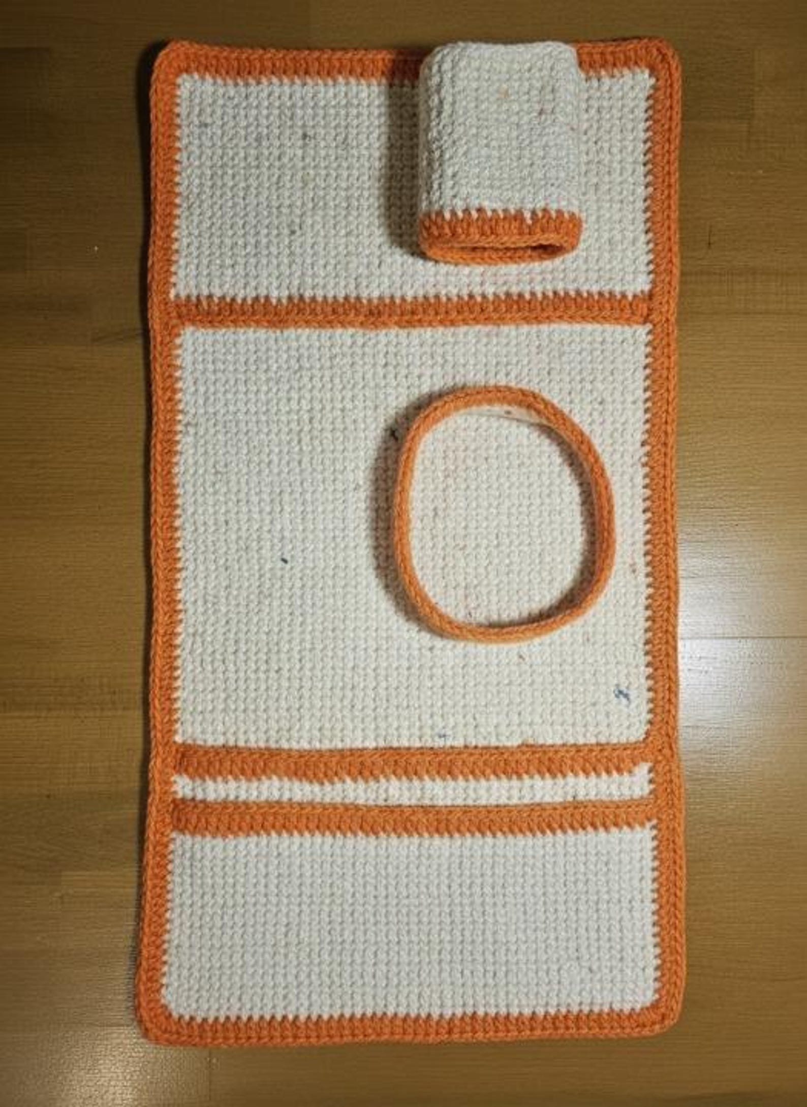 Crochet Couch Arm Caddy Pattern PDF – Sofa Storage Organizer With ...