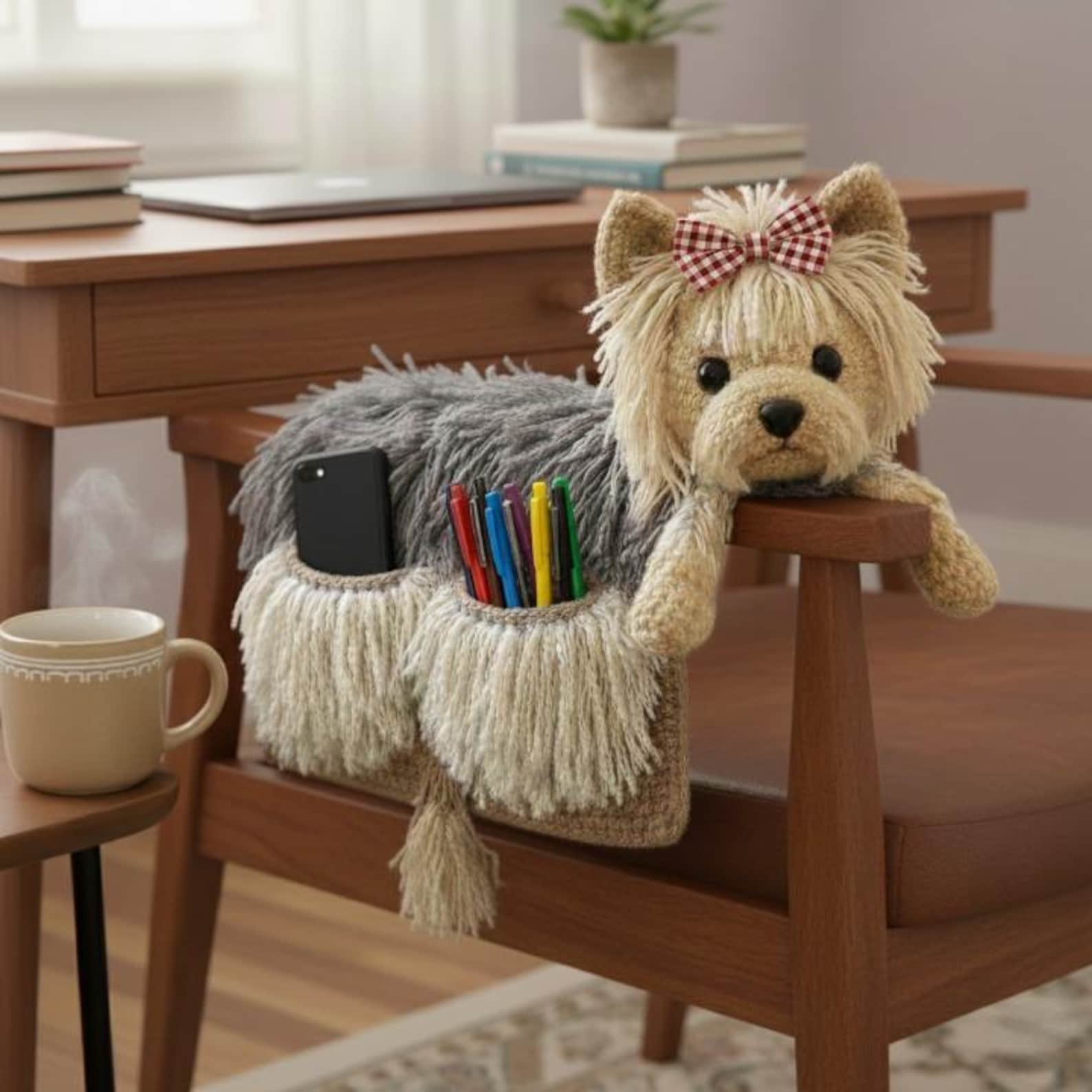 Dog Couch Arm Organizer Crochet Pattern PDF | Amigurumi Puppy Sofa ...