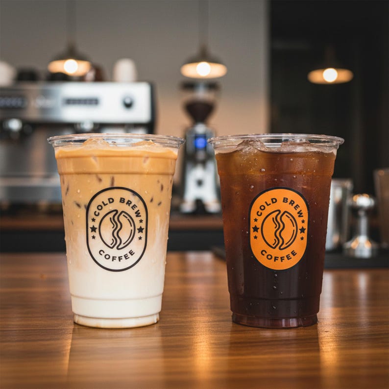 Custom Business Logo Stickers, Personalized 2" Labels for Coffee Shops ...