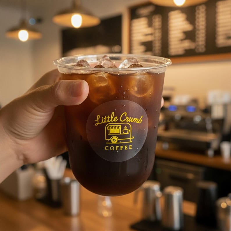 Custom Business Logo Stickers, Personalized 2" Labels for Coffee Shops ...