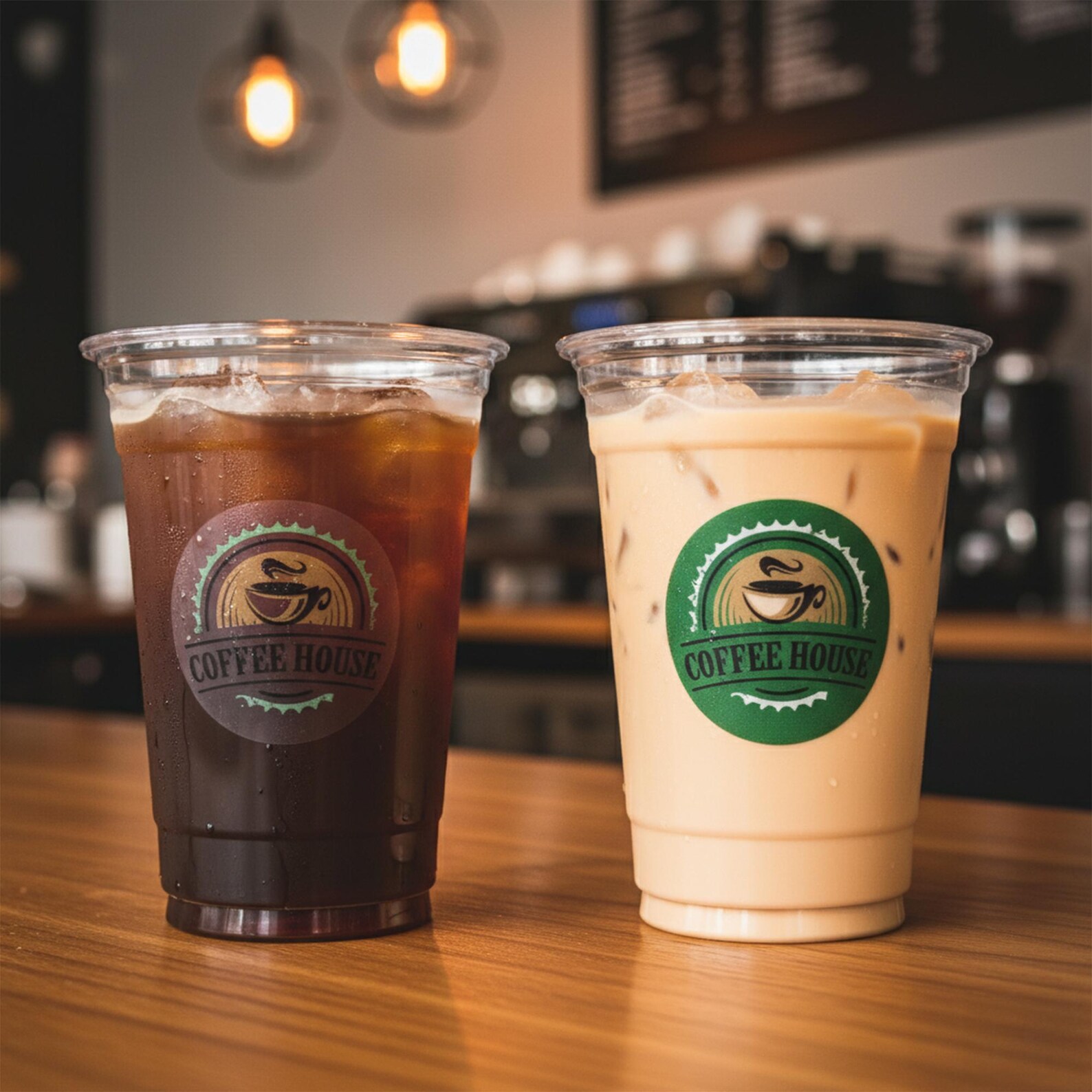 Custom Business Logo Stickers, Personalized 2" Labels for Coffee Shops ...