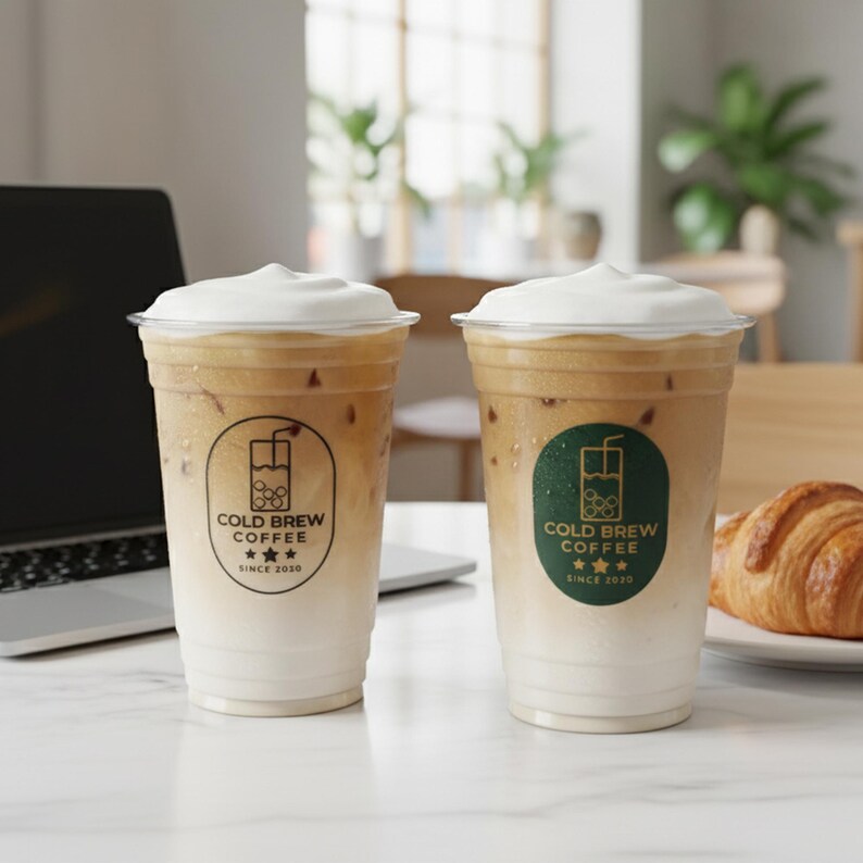 Custom Business Logo Stickers, Personalized 2" Labels for Coffee Shops ...