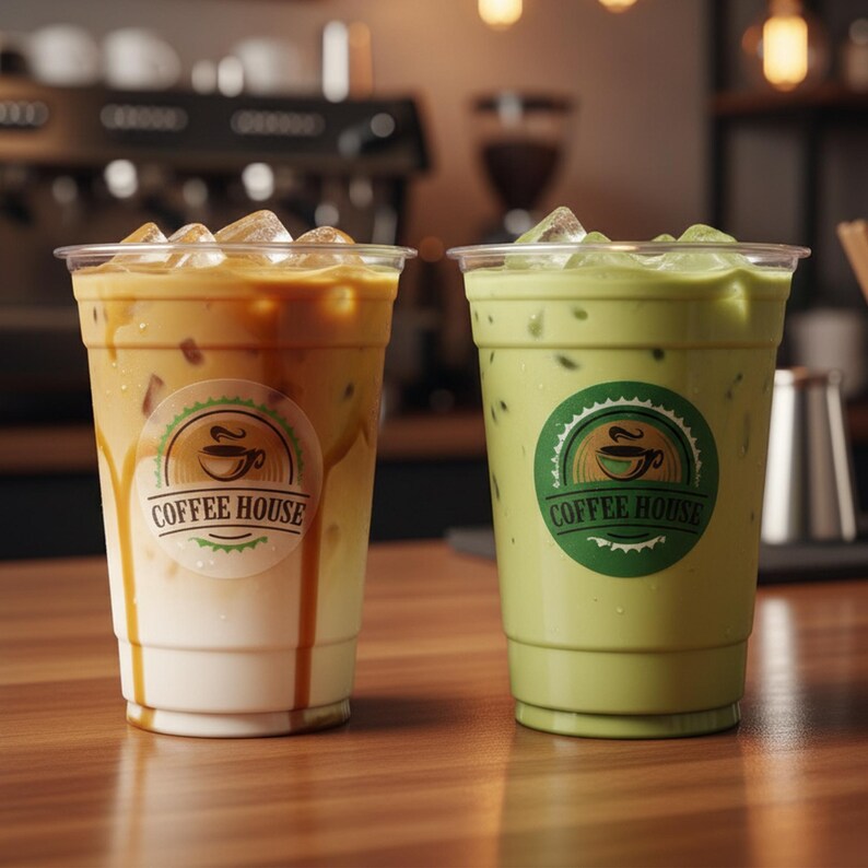 Custom Business Logo Stickers, Personalized 2" Labels for Coffee Shops ...
