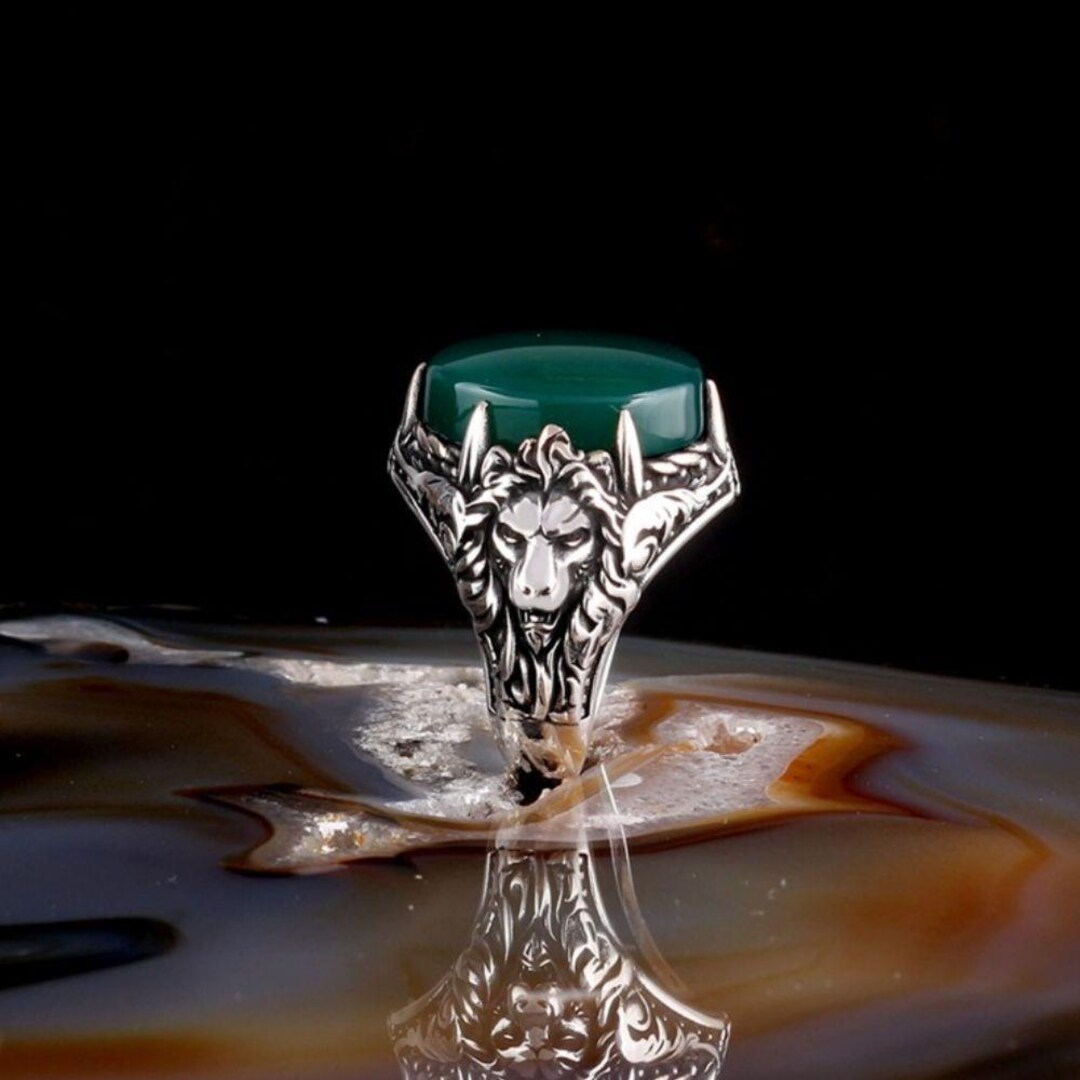 Agate Stone Ring, Agate Ring for Men, Agate Gemstone, Silver Ring for ...