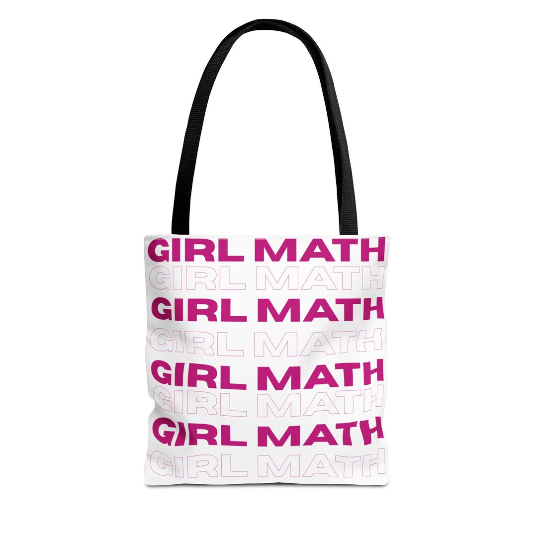 Girl Math Tote Bag: Trendy Carry-all for Students & Moms - Etsy