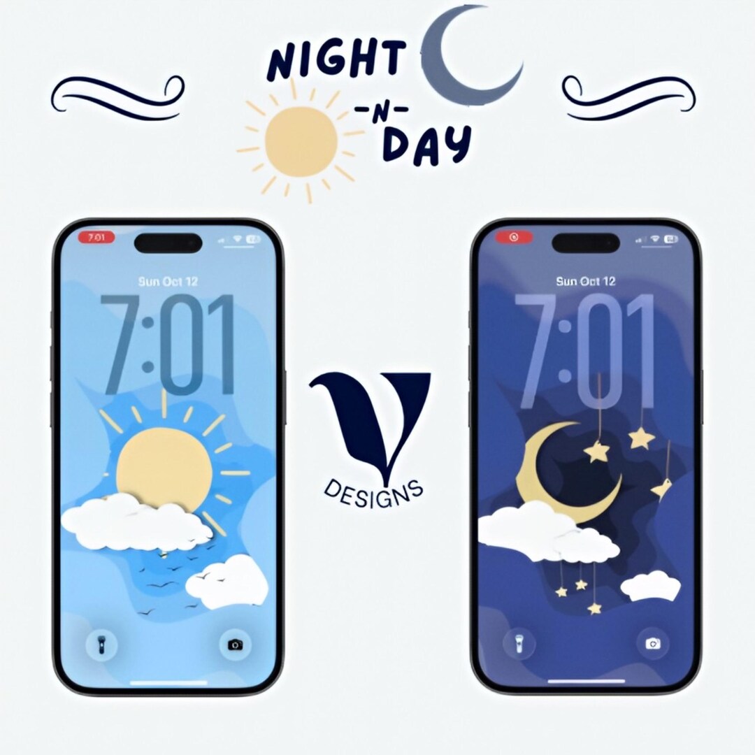 Day & Night Phone Wallpaper Set for Phones | Satisfying Background ...