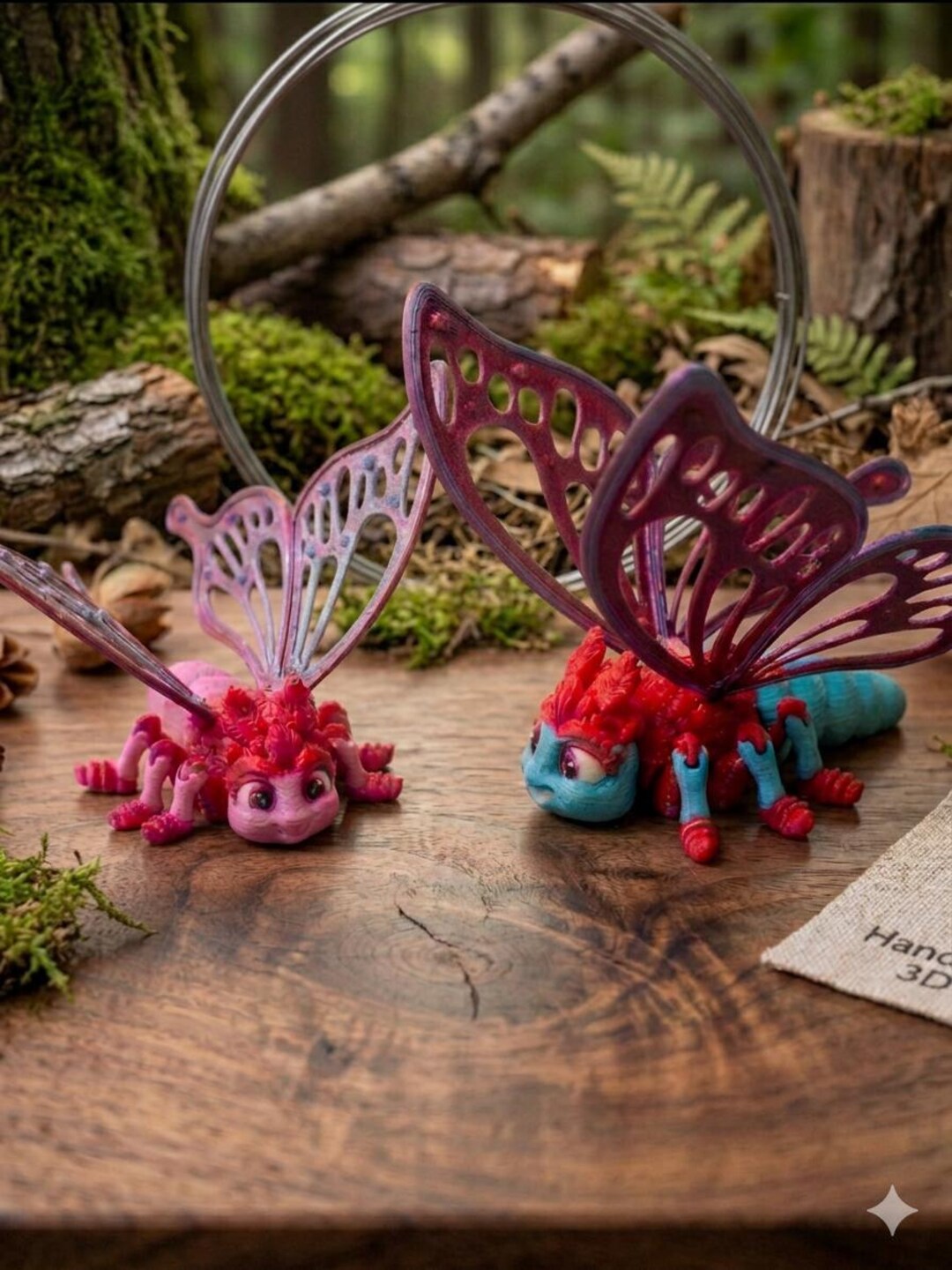 Articulated Butterfly – Movable Wing 3D Printed Toy, Shimmering ...