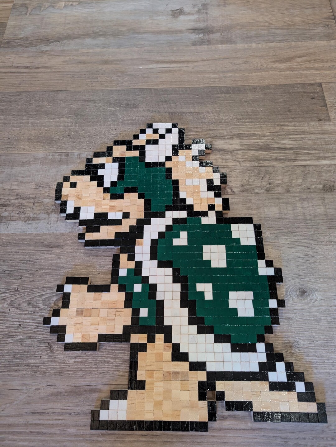 Wooden Pixel Geek Art - Bowser - Etsy