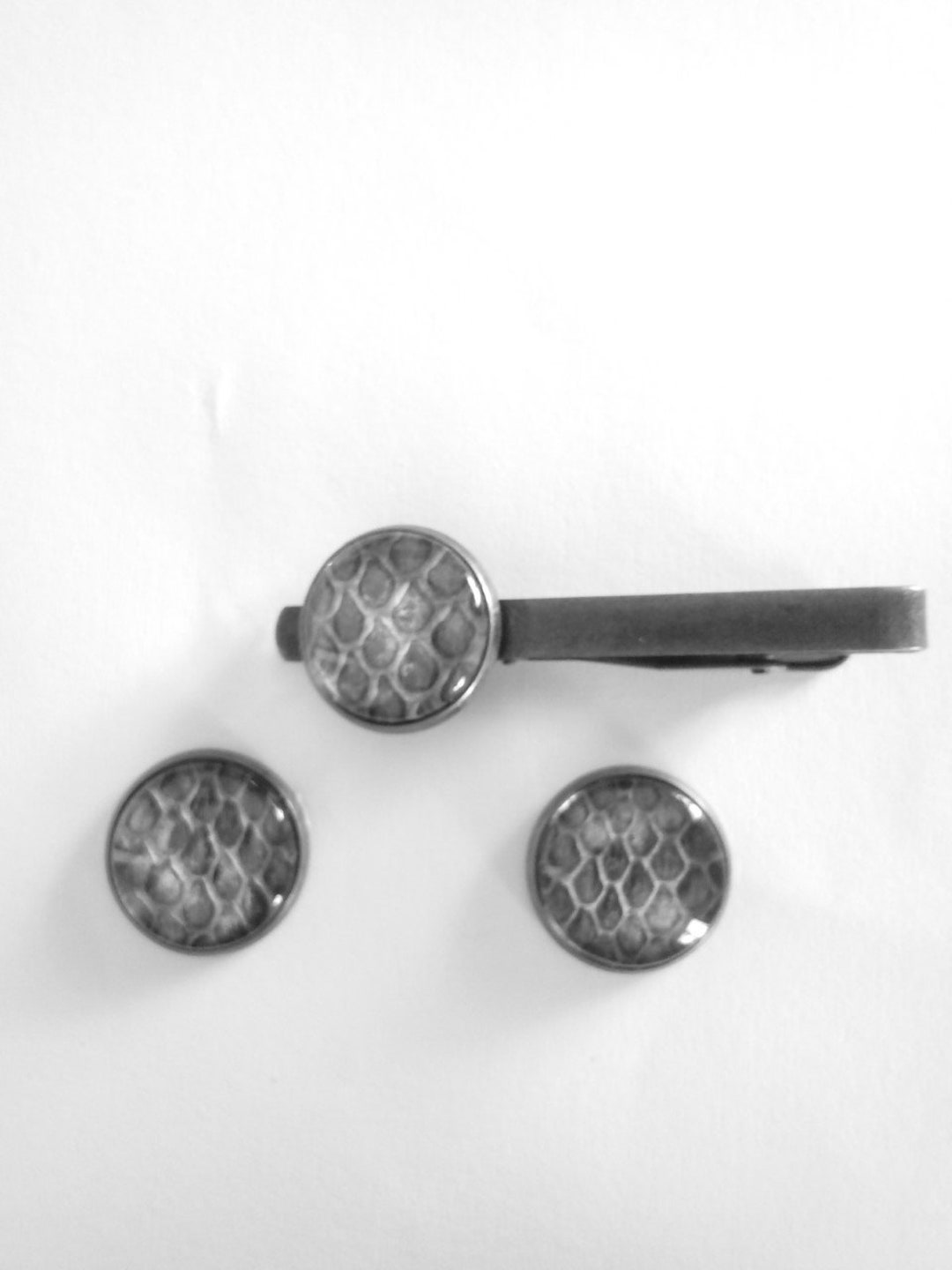 Python Tie Clip Cuff Links Genuine Snakeskin Tie Bar Tie - Etsy UK