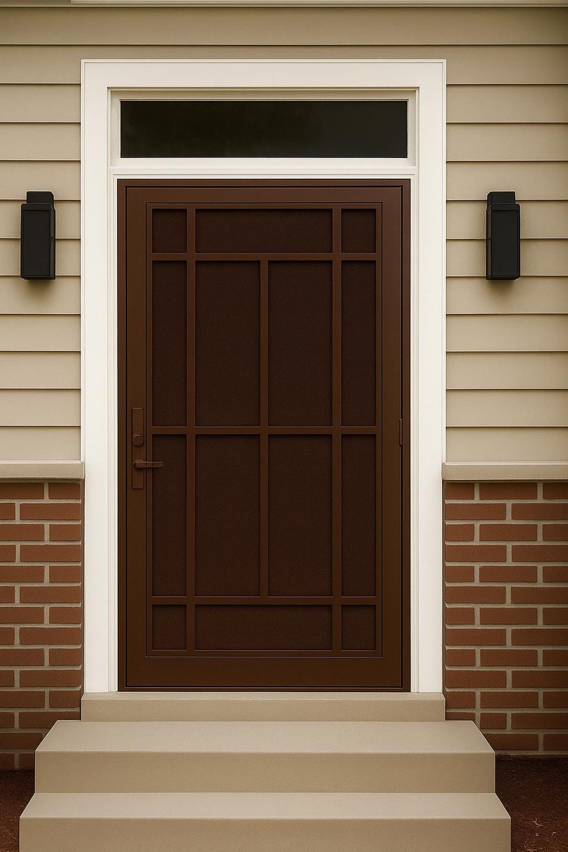 Modern Steel Security Screen Door | Custom Sizes, Powder-coated - Etsy