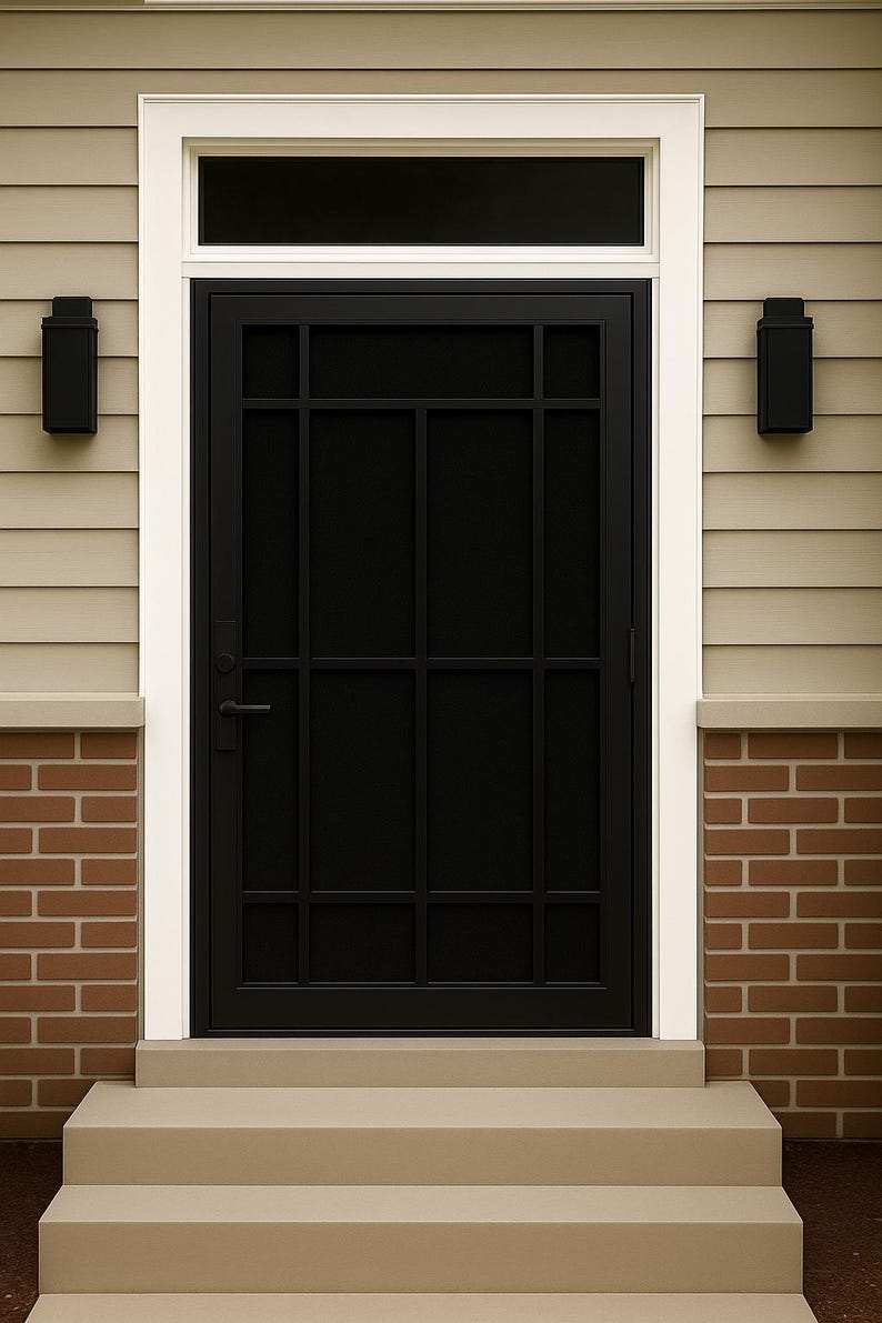 Modern Steel Security Screen Door | Custom Sizes, Powder-coated - Etsy