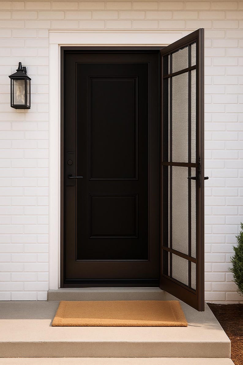 Modern Steel Security Screen Door | Custom Sizes, Powder-coated - Etsy