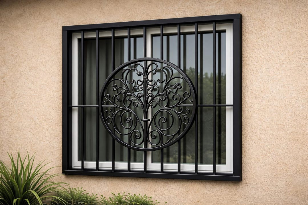 Ornamental Steel Security Window Bars – Decorative Wrought Iron Window ...
