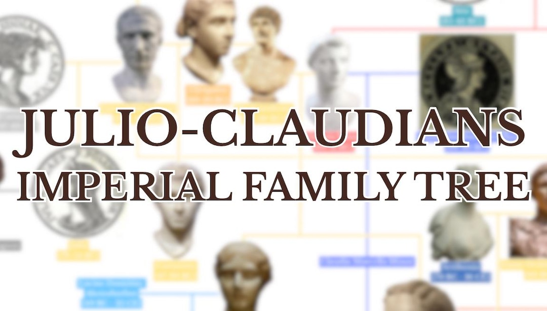 Poster (digital) - Julio-claudian Roman Imperial Family Tree - Etsy