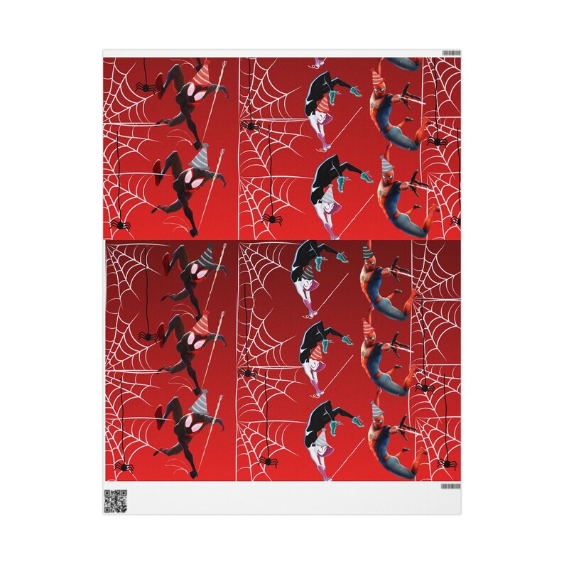 Spider-man Wrapping Paper: Superhero Comic Style Gift Wrap - Etsy
