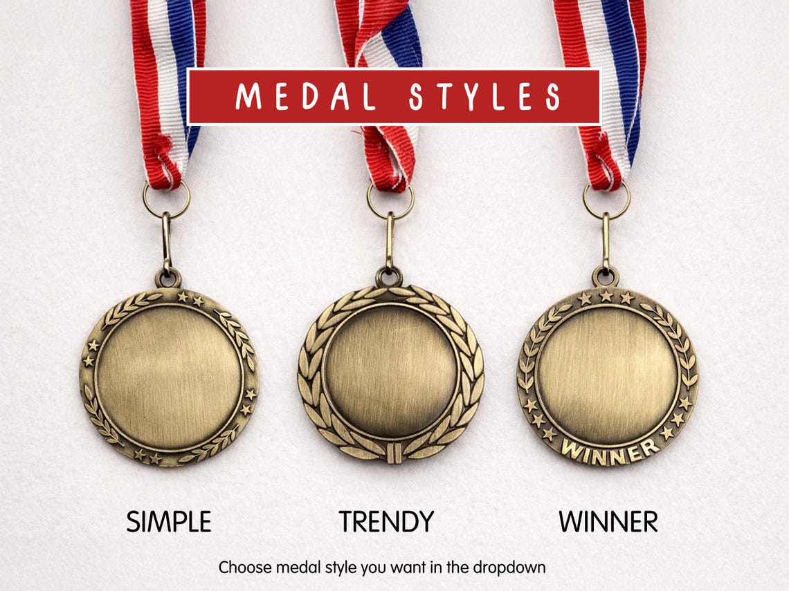 Custom Award Medal Engraved – Personalized Engraving on Award Medal ...