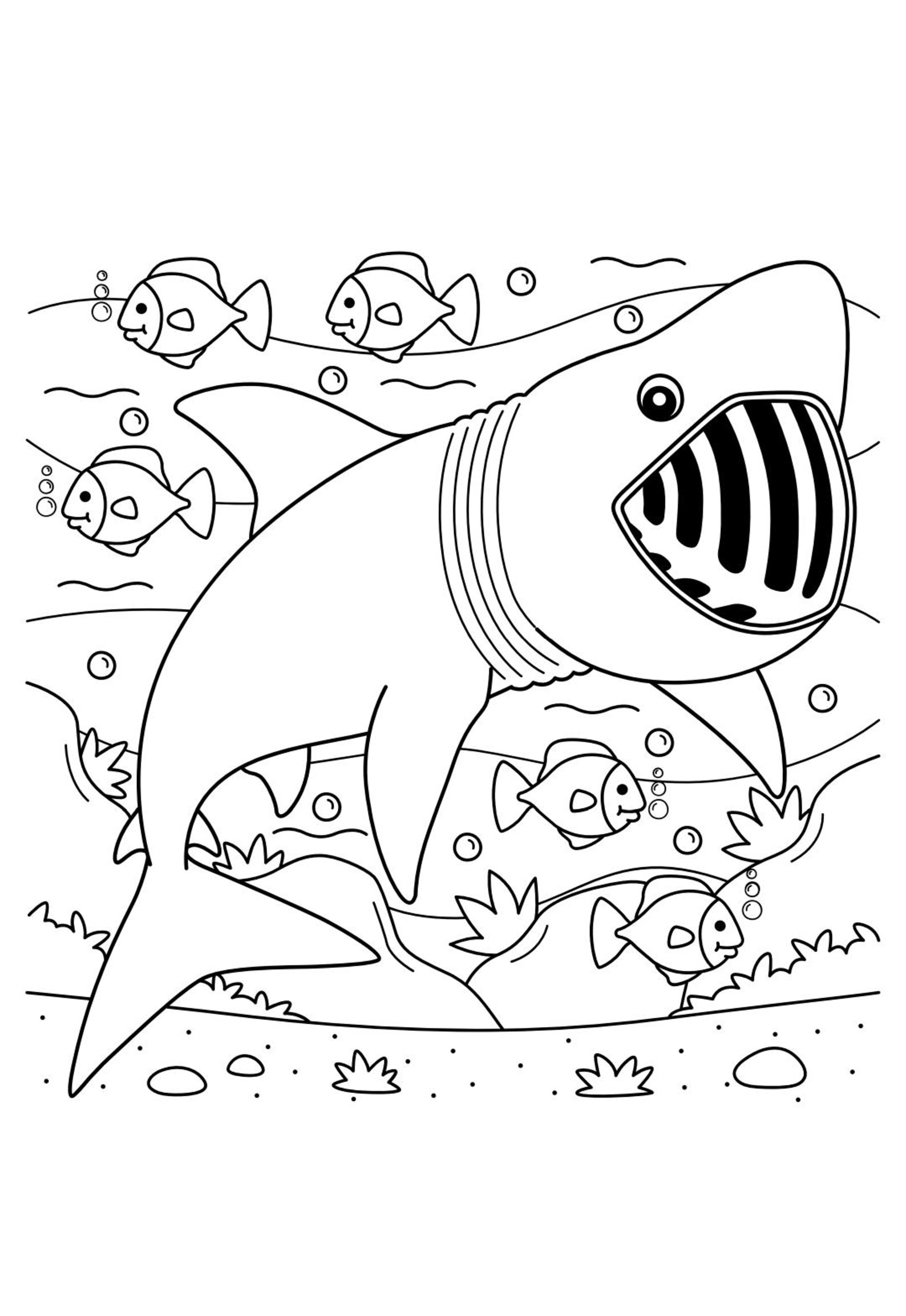 Beneath the Sea, Kids Coloring Book, Instant Download PDF - Etsy