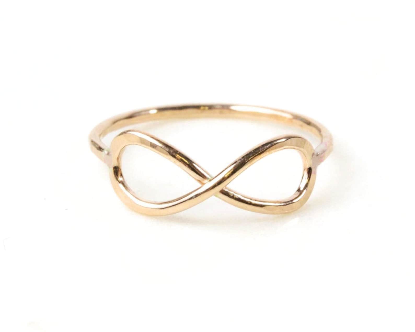 Gold Filled Infinity Ring: Minimalist Open Design, Timeless Love Symbol ...