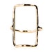 Large Open Rectangle Ring - Oversized Geometric Jewelry - Hammered ...