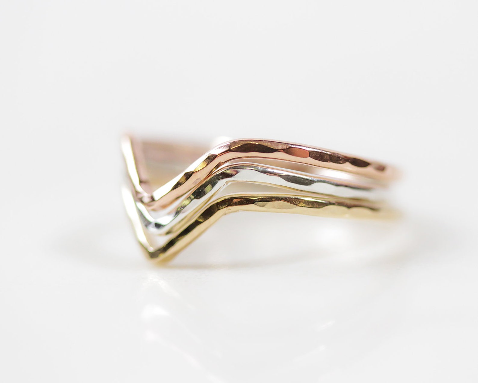 Chevron Ring / V Ring / Stacking V Ring / Chevron / Gold - Etsy