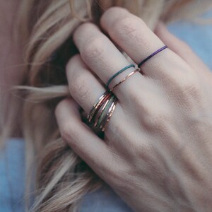 Moroccan Glow Patina Stacking Rings / Stackable / Stack Rings - Etsy