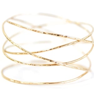 Wrap Bangle / Silver Bangle / Gold Bangle / Bangle Bracelet - Etsy
