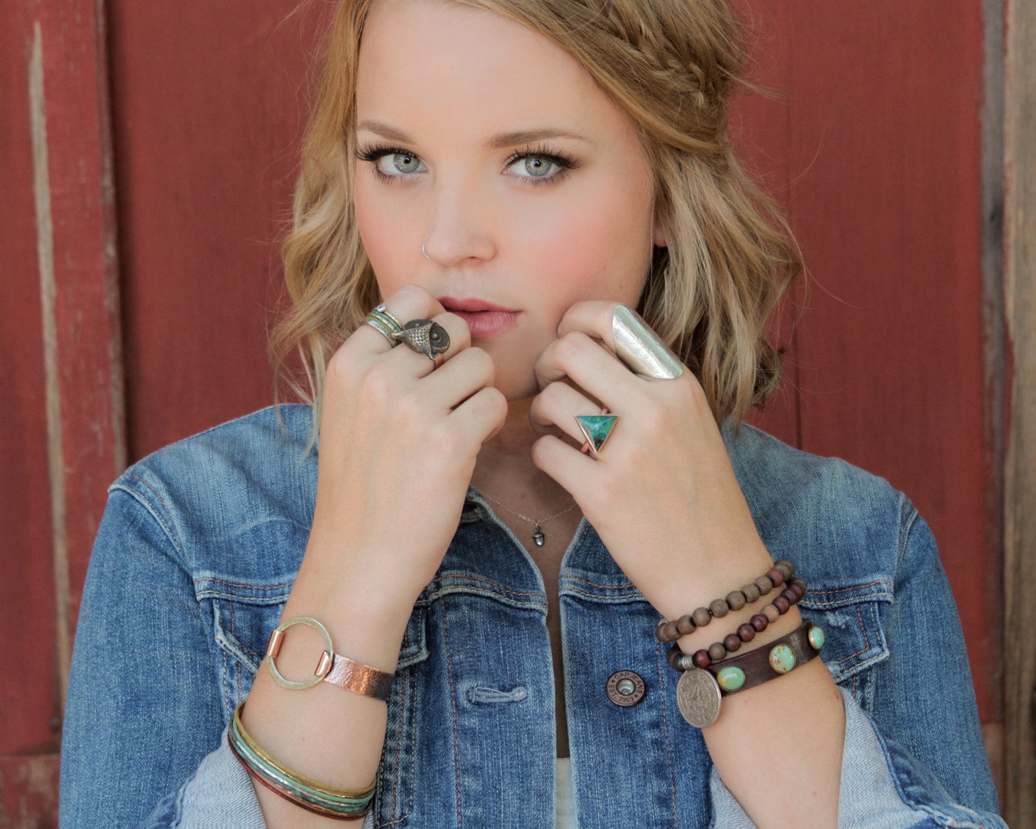 Turquoise Leather Rustic Cuff Hand-stained Green Turquoise - Etsy