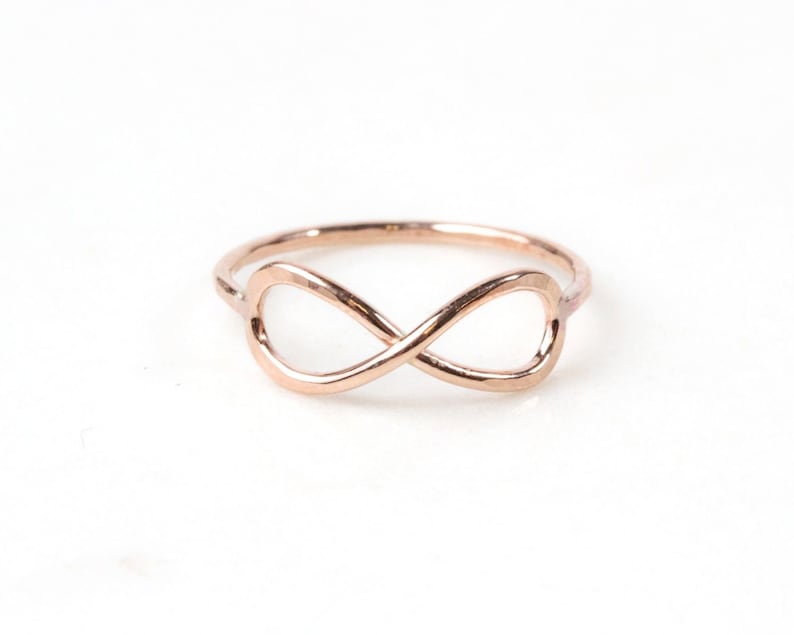 Gold Filled Infinity Ring: Minimalist Open Design, Timeless Love Symbol ...