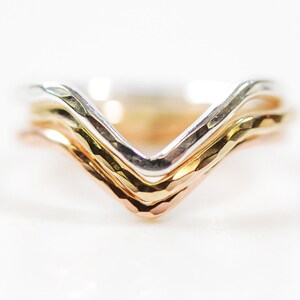 Chevron Ring / V Ring / Stacking V Ring / Chevron / Gold - Etsy