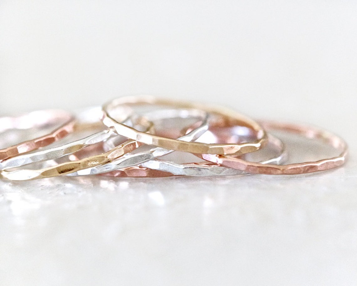 Stacking Ring Set / Stacking Rings / Stacking Rings for Women - Etsy