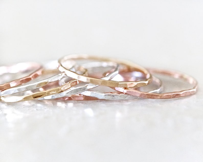 Stacking Ring Set / Stacking Rings / Stacking Rings for Women - Etsy