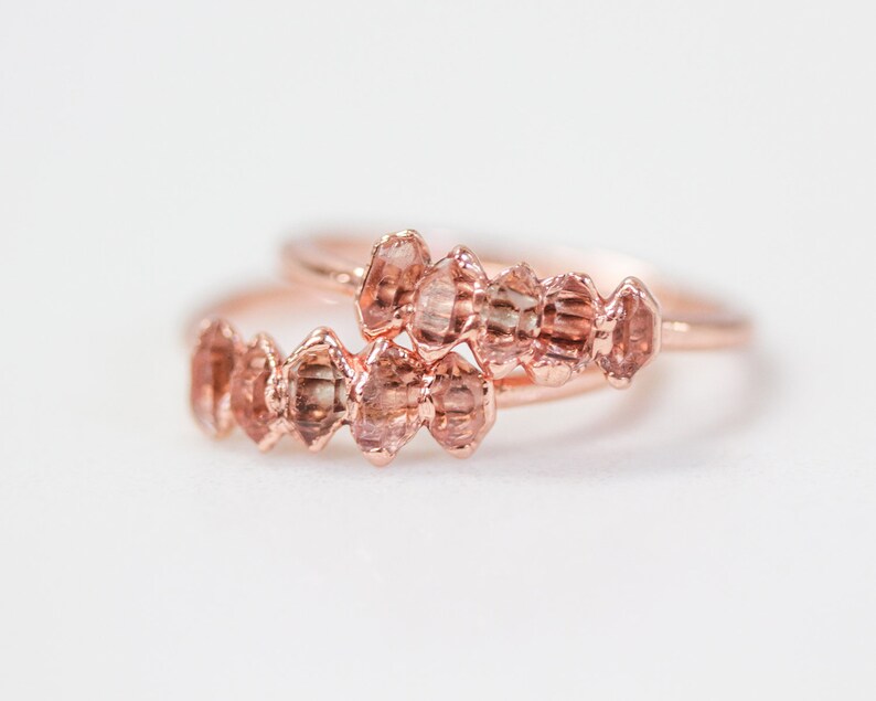 April Birthstone / Herkimer Diamond Ring / Quartz Ring / | Etsy