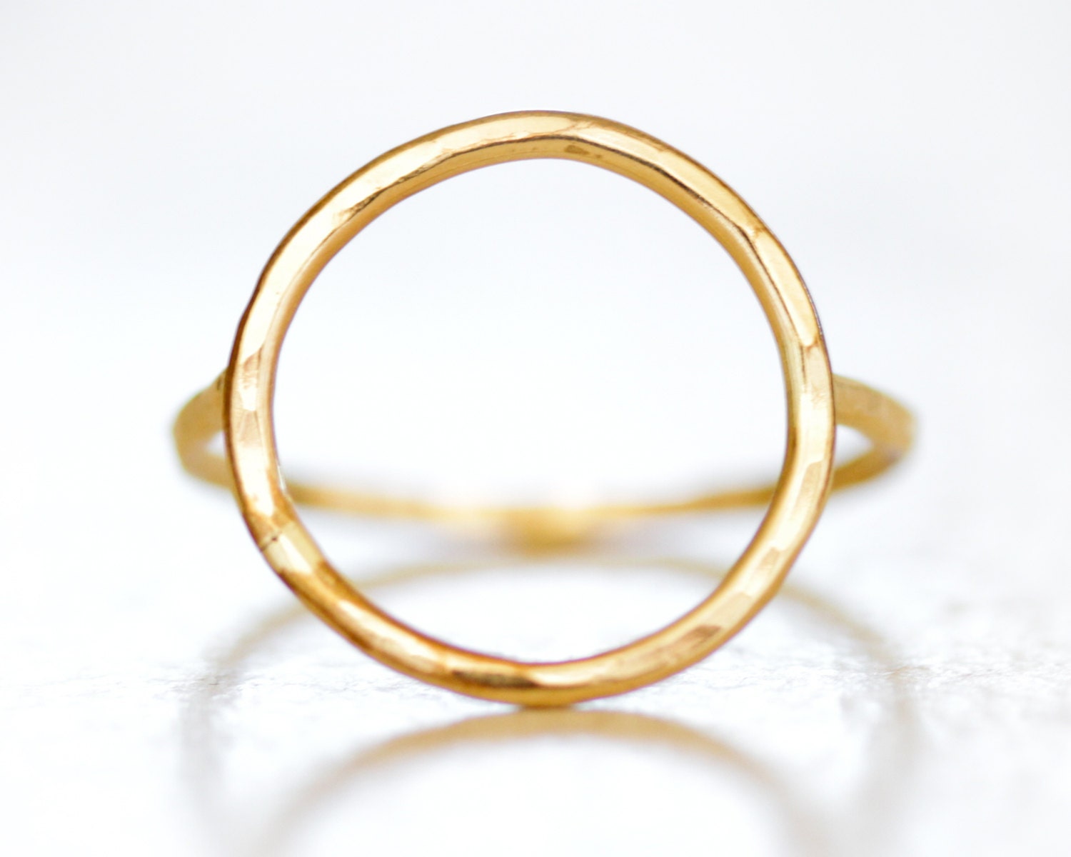 Gold Simple Circle Ring / Simple Ring / Simple Jewelry / Gold | Etsy