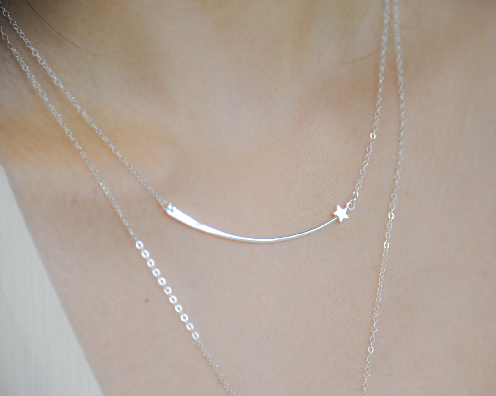 Shooting Star Necklace / Graduation Gift / Empowering Necklace / Simple ...