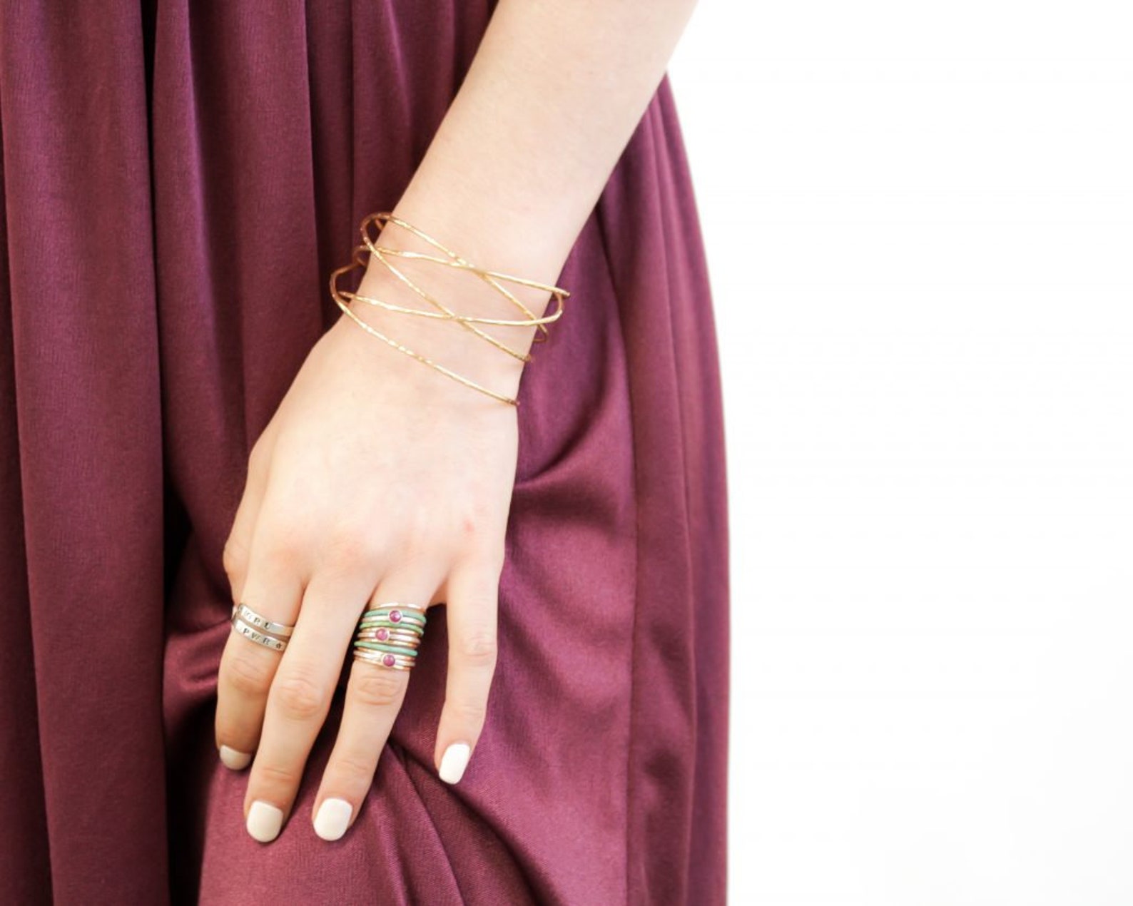 Wrap Bangle / Silver Bangle / Gold Bangle / Bangle Bracelet for Women ...