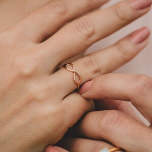 Infinity Ring / Simple Infinity Jewelry / Minimal Ring / Stacking Ring ...