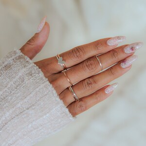 Heart Ring Set / Stacking Rings / Mothers Day Gift / Stackable Rings ...