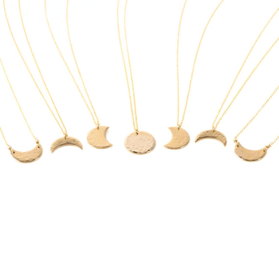 Bridesmaid Gifts / Moon Necklace / Best Friend Jewelry / Celestial ...