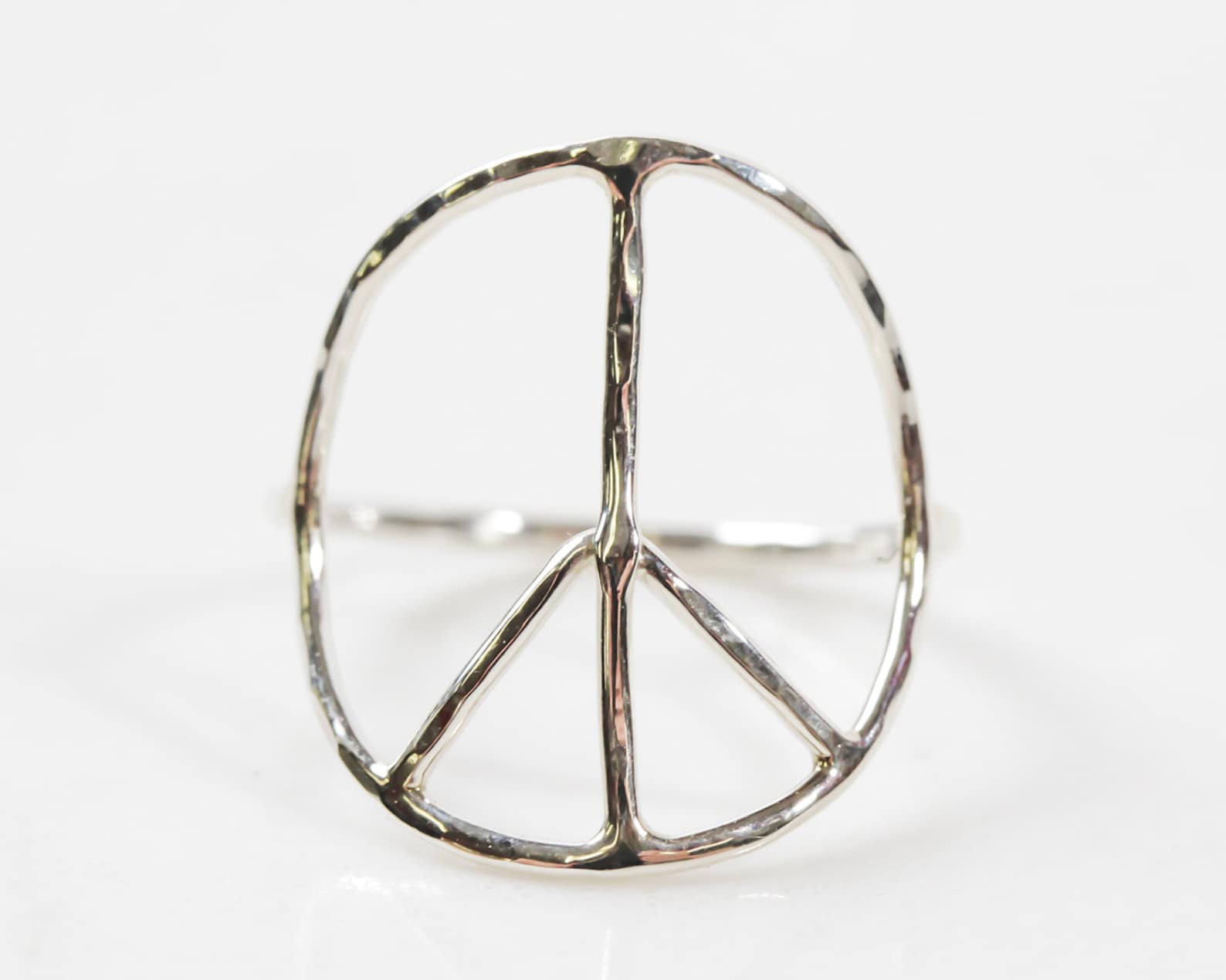 Peace Ring / Peace Sign Ring / Open Shape Ring / Handmade - Etsy