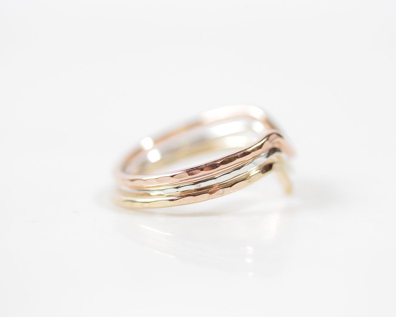 Chevron Ring / V Ring / Stacking V Ring / Chevron / Gold - Etsy