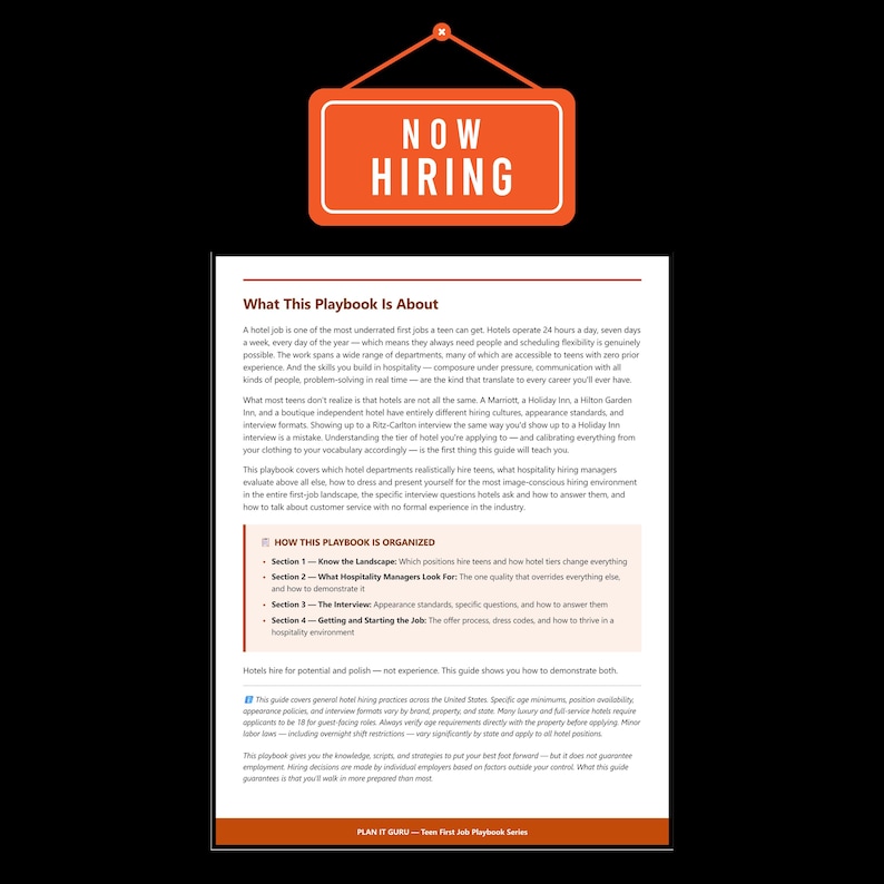 How to Get a Job at a Hotel — the Complete Teen Hiring Playbook for ...