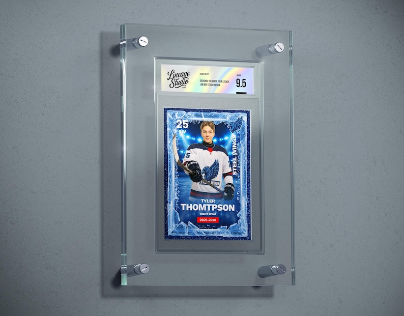 Editable Canva Hockey Trading Card Template: Sports Card 2.5x3.5" and ...