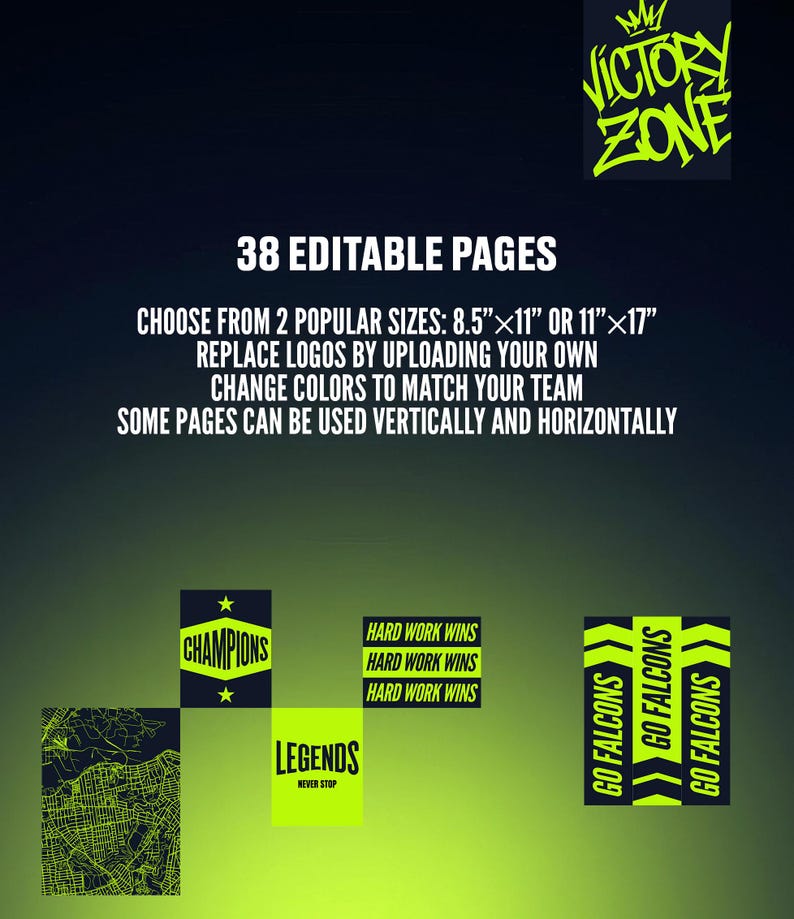 Editable Sports Media Day Backdrop Template | 38 Designs | 8.5×11 & 11× ...
