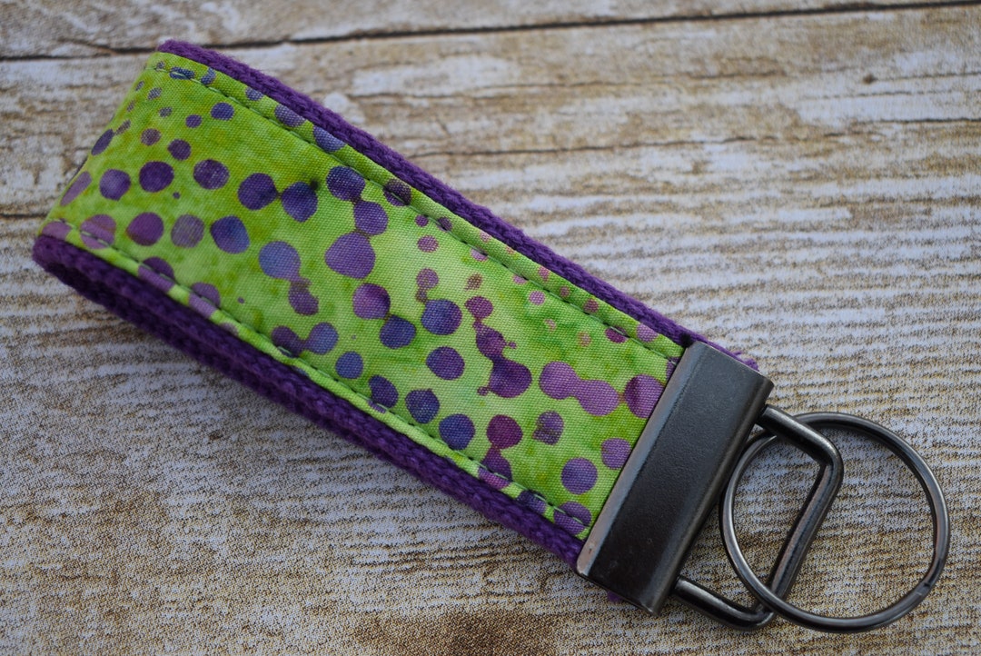 Mini Key Fob/ Green Batik / Ready to Ship - Etsy
