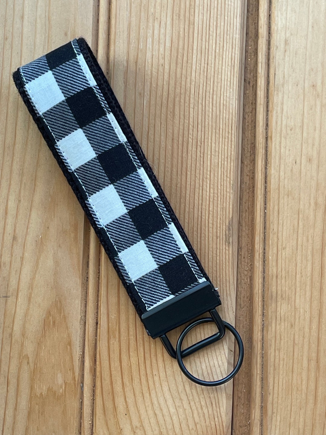 Keyfob Wristlet / Key Fob / Key Chain / Buffalo Plaid / Ready to Ship ...