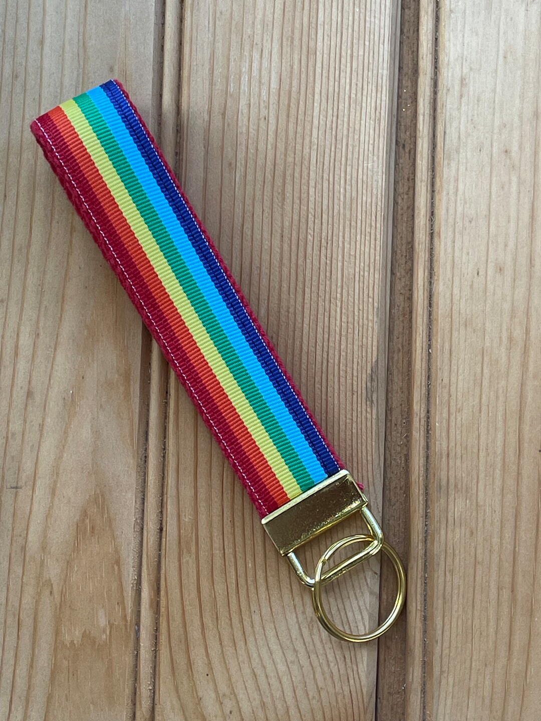 Keyfob Wristlet / Key Fob / Key Chain / Rainbow / Ready to Ship - Etsy