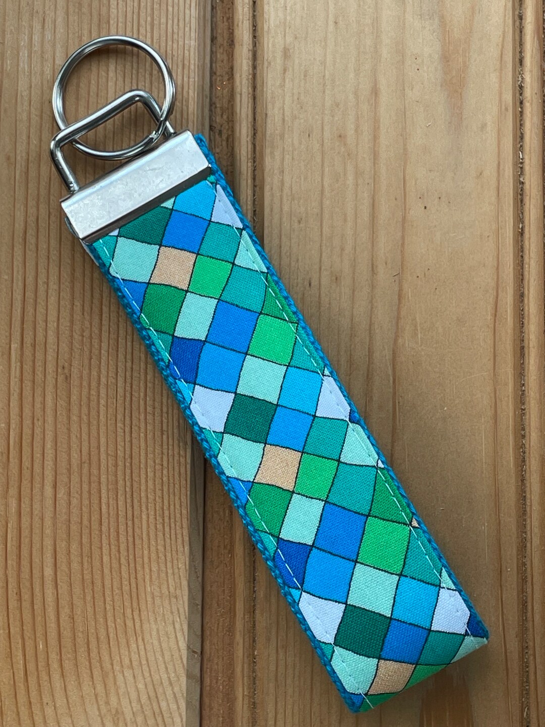 Keyfob Wristlet / Key Fob / Key Chain / Harlequin / Ready to Ship - Etsy
