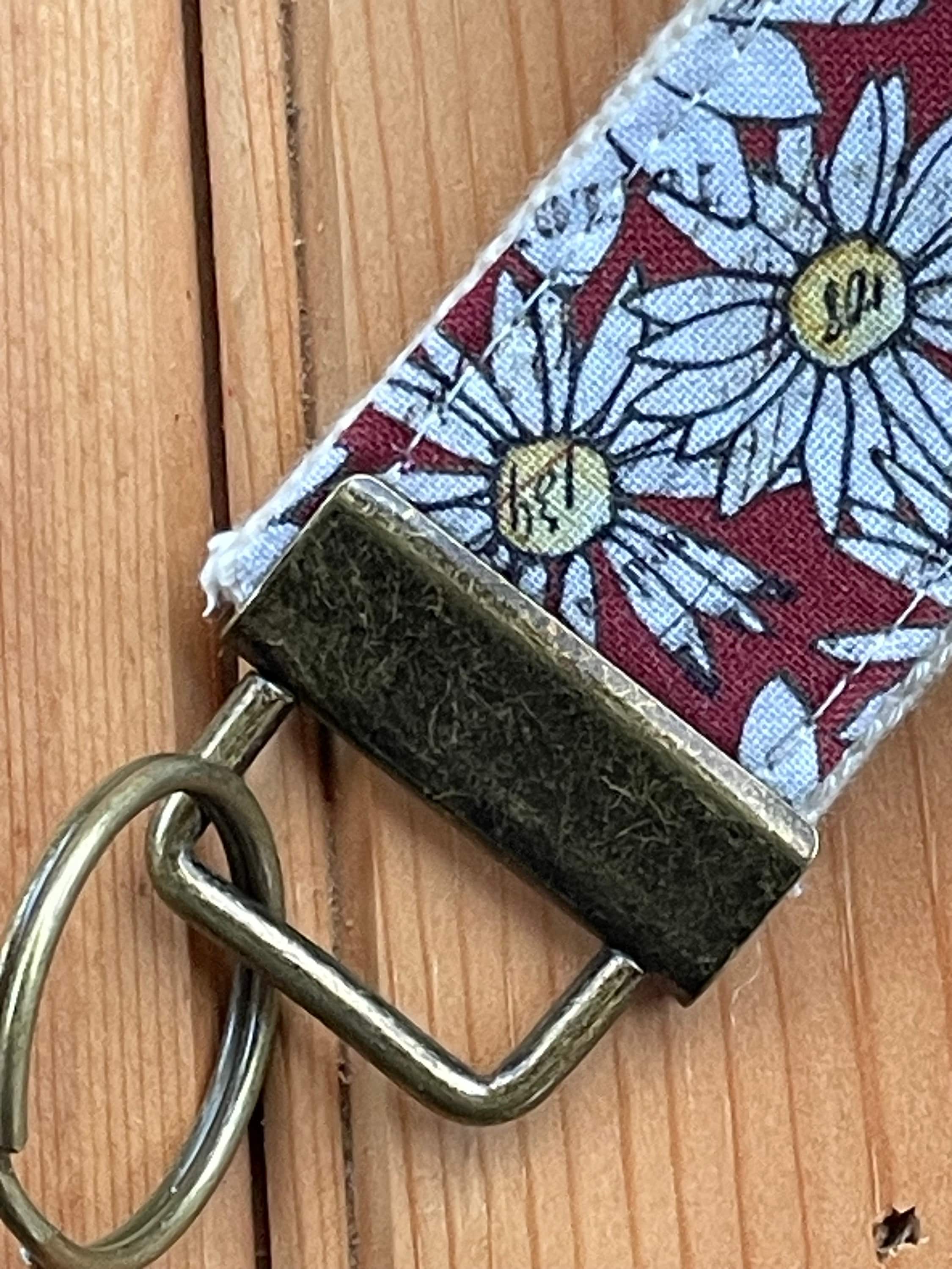 Mini Key Fob / Daisy Cotton Fabric / Ready to Ship - Etsy