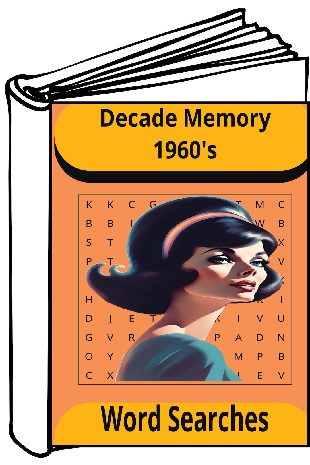 Decade Memory — 1960s Word Search Puzzle Book | Nostalgic Easy-to-read ...